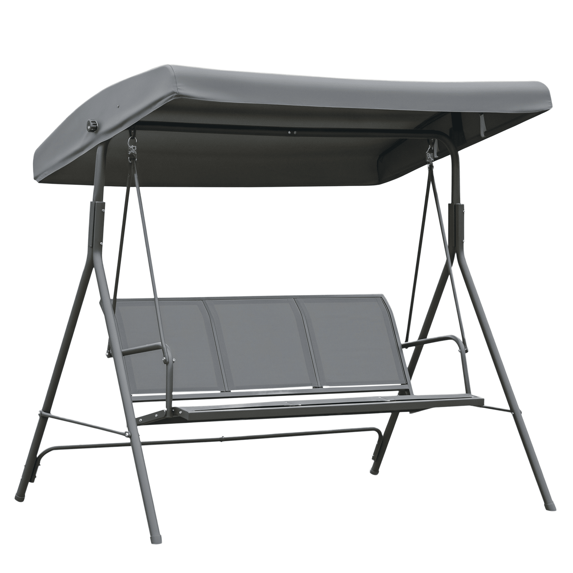 Click here for Outsunny 3-Seater Swing Chair Covered  Grey 69 L X... prices