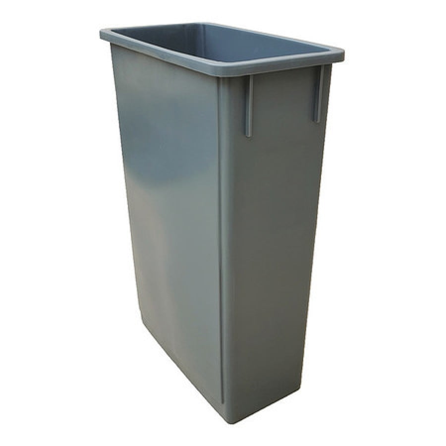 TOUGH GUY 4PGU8 23 gal. Plastic Rectangular Trash Can , Gray - Walmart ...