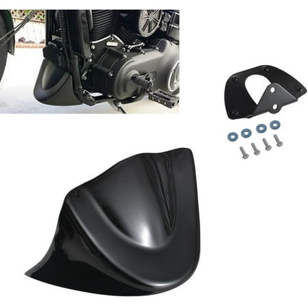 Matte Black Motorcycle Front Chin Spoiler Lower Cover Air Dam Fairing ...