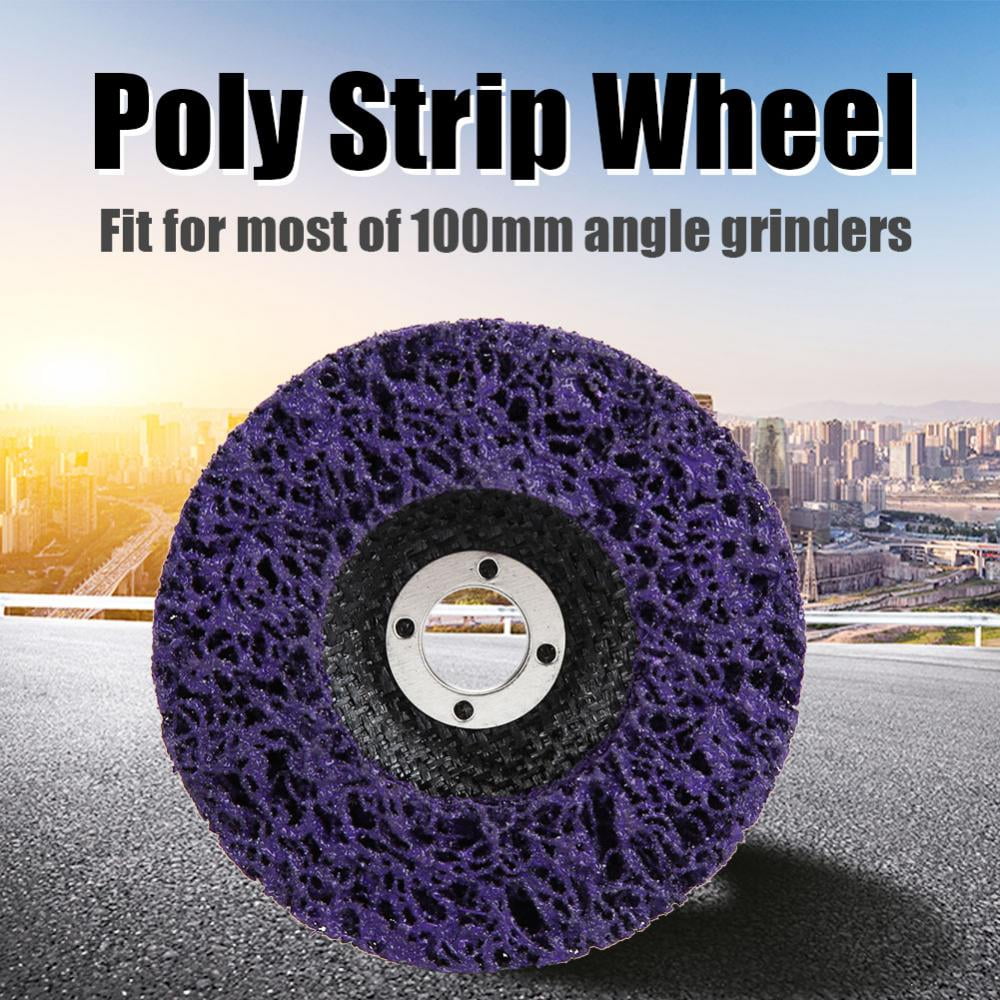 Ccdes Poly Strip Disc,5Pcs 100mm Poly Strip Wheel Disc Paint Rust ...