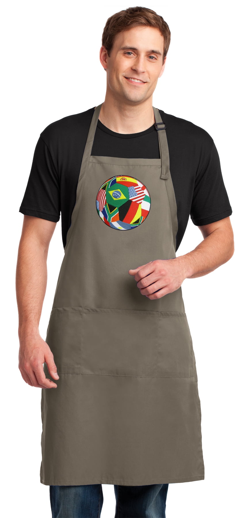 Large Soccer Apron Long Chef's World Cup Fan Aprons for a Woman or Man ...