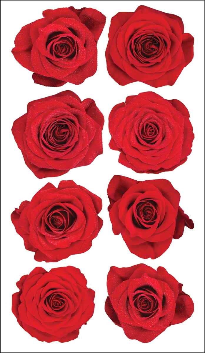 Sticko Stickers-Red Roses - Walmart.com - Walmart.com