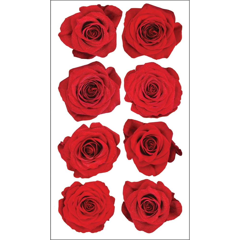 Sticko Stickers-Red Roses - Walmart.com - Walmart.com