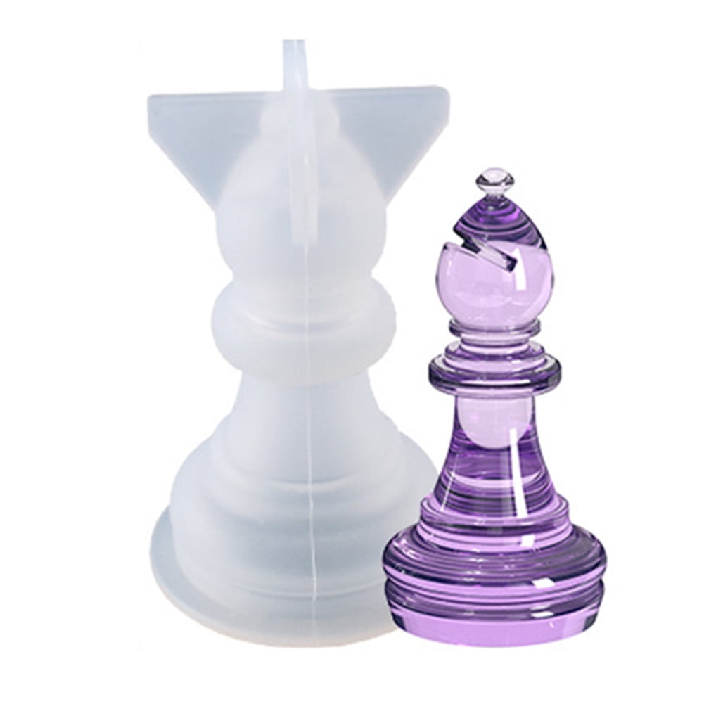 3D International Chess Pieces Mold DIY Chess Pieces Silicone Mould ...