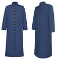 Blue Men'S Priest Robe Roman Standing Collar Ing - Walmart.com Blue Men'S Priest Robe Roman Standing Collar Ing - Walmart.com