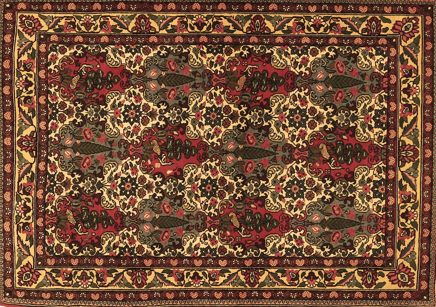 Ahgly Company Indoor Rectangle Persian Brown Traditional Area Rugs, 7 ...