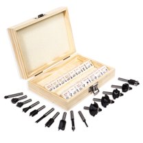 "LU&MN 15 PCS Carbide Tipped Router Bits with 1/4"" Shank, Wood Milling ...