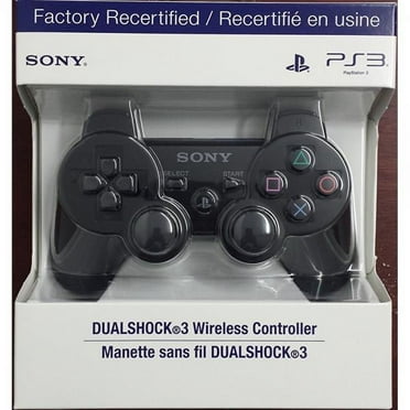 Restored PlayStation 3 Dualshock Black Controller (Refurbished ...