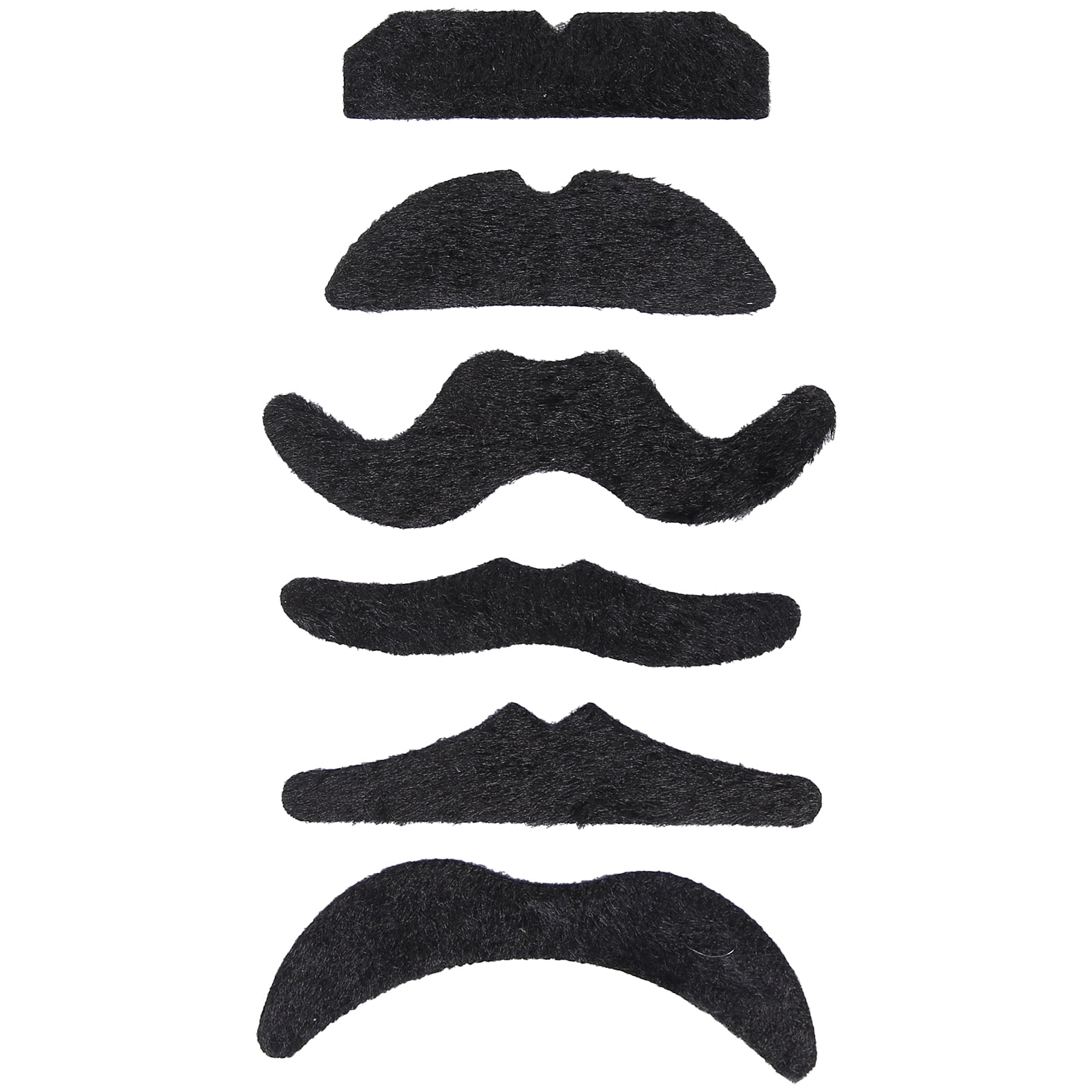 Bigote facial falso, 6 piezas de bigote falso divertido, bigote ...