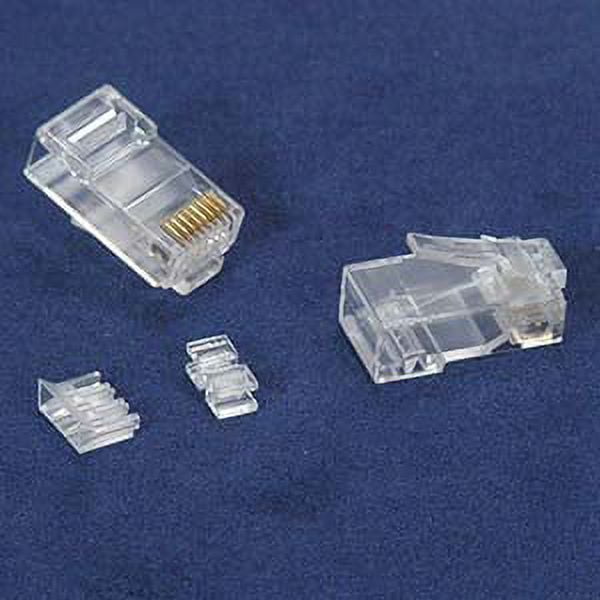 ACCL RJ45 Cat.6A Plug Solid 3 Prong 50 Micron 3pc type 100pk, 2 Pack ...