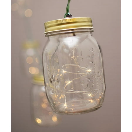Novelty String Lights Mason Jar String Lights Fairy LEDs 6 ft Solar ...