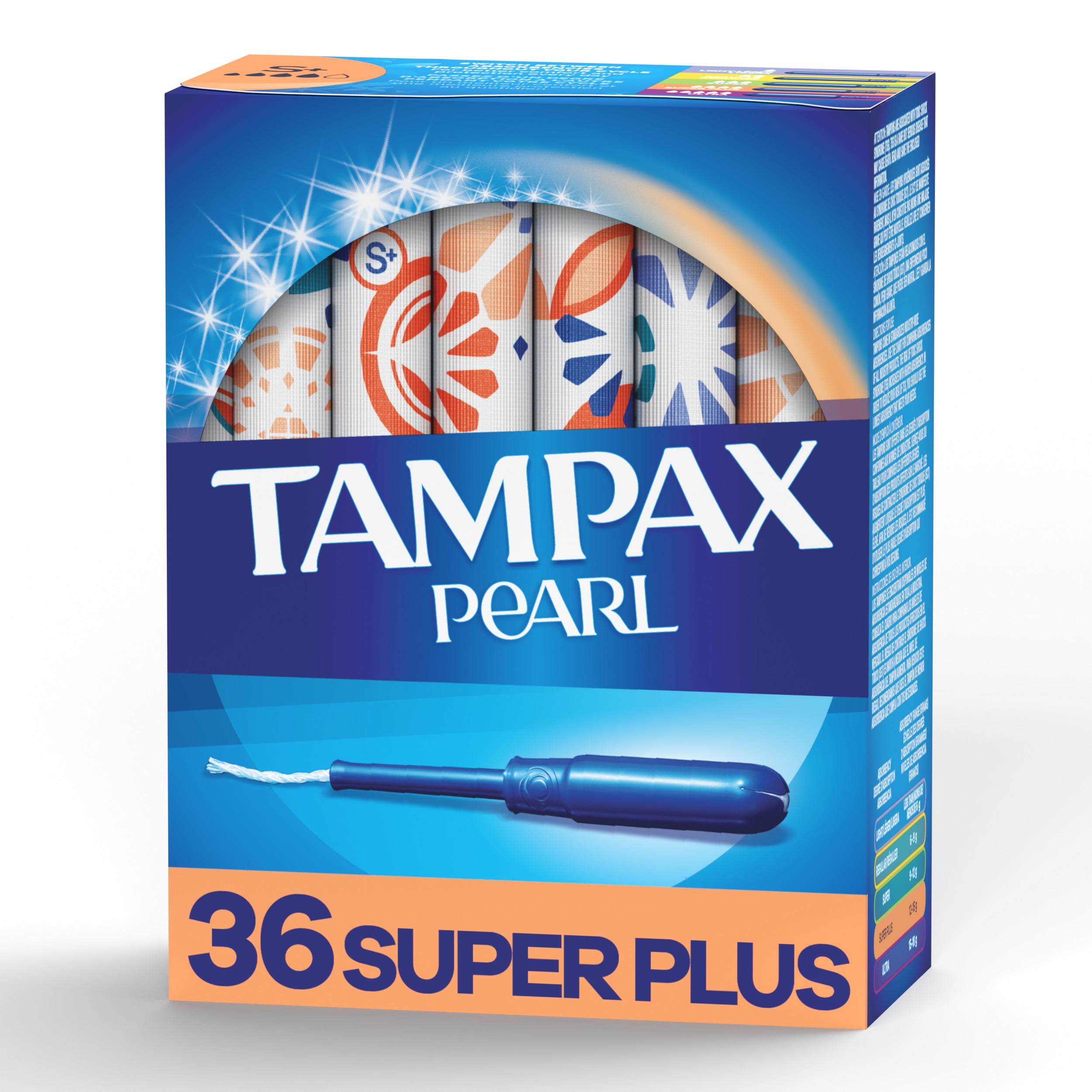 Tampax Pearl Tampons Super Plus Absorbency, Unscented, 36 Count ... Tampax Pearl Tampons Super Plus Absorbency, Unscented, 36 Count ...
