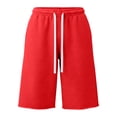 Bermuda Shorts for Men Under Knee Baggy Sweat Shorts 2026 Fleece Cotton ...