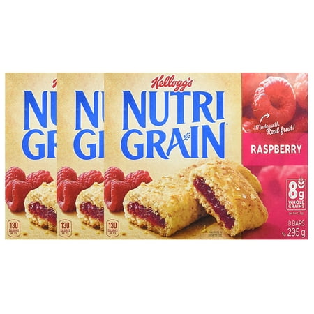 Kellogg's Nutri-Grain Cereal Bars 295g - Raspberry, 8 Bars, Raspberry ...