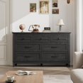 Spacious 7 Drawer Dresser for Bedroom – 54" Wide Freestanding Wooden ...