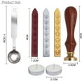 Wax Seal Stamp Kit Classical Old-Fashioned Antique Wax Stamp Seal Kit ...