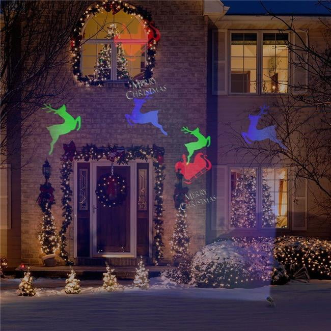 Gemmy Industries 9364951 Led Lightshow Projection Merry Christmas- pack ...