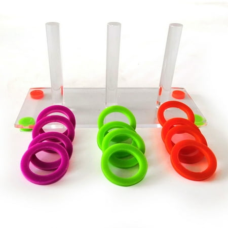 Ring Acrylic Educational Intelligence Bird Funny Color Separate Parrot ...