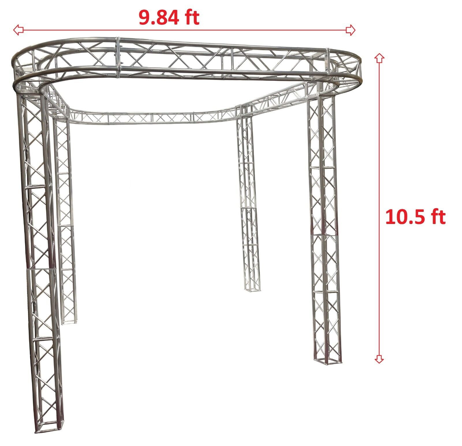 Trade Show Booth Trusses DJ Stage 10.5ft H X 9.8ft L X 11ft W Truss box ...