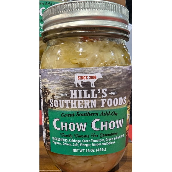 Mrs. Campbell's Chow Chow Relish, 2 Pack, 16oz Jar Each, Hot Sweet ...