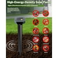 Solar Powered Ultrasonic Animal Repeller, IP65 Waterproof Outdoor Pest ...