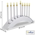 Aviv Judaica Electric Silver Arch Menorah Low Voltage Minorah The Arch ...