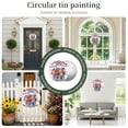 4th of July Round Metal Signs for Outside Patriotic Poppy Vase Tin ...