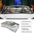 Patriotic Horse Car Windshield Shade - Funny USA Flag Design, UV ...