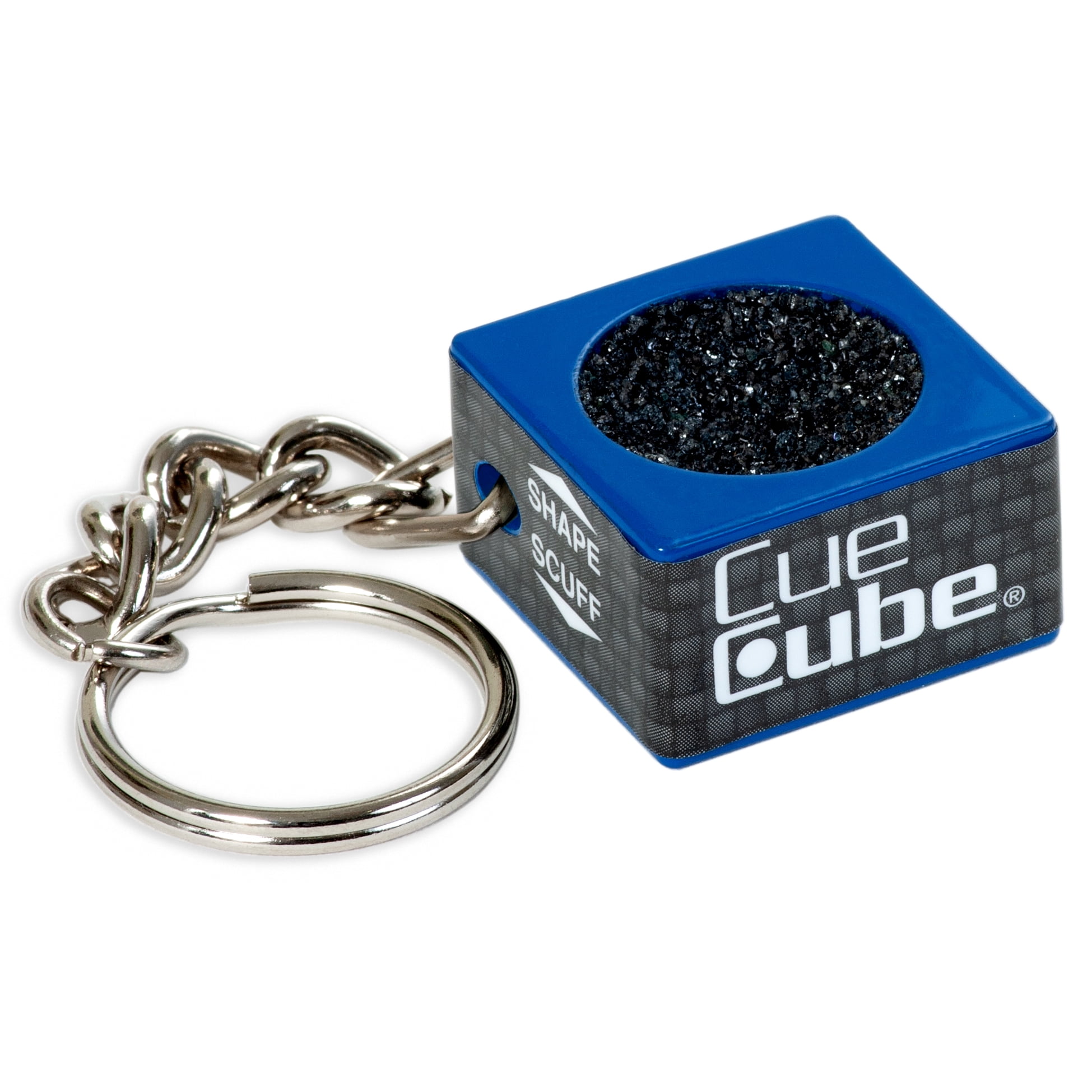 Cue Cube Pool Billiard Cue Tip Tool 2 in 1 Shaper Scuffer with Keychain ...