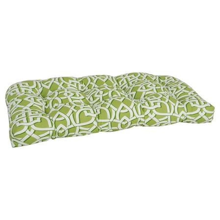 42-inch by 19-inch U-Shaped Patterned Spun Polyester Tufted Settee ...