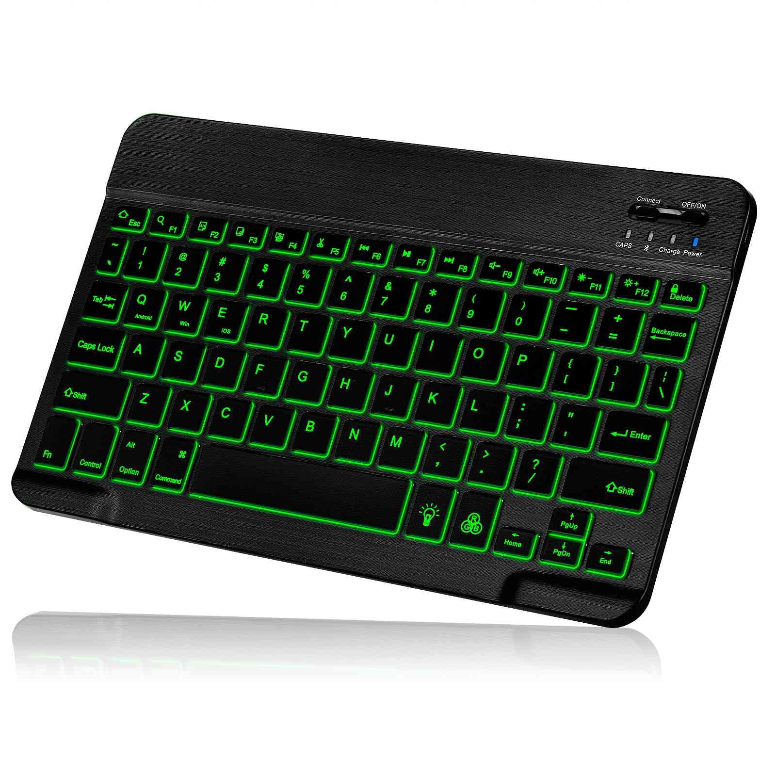 UX030 Lightweight Ergonomic Keyboard with Background RGB Light, Multi ...