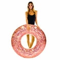 PoolCandy Inflatable Glitter Rose Gold Pool Tube - Size 48 inch ...
