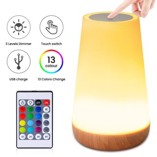 Enbrighten Color Changing LED Tabletop Night Light, White, 49078 ...