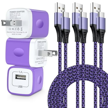 USB Charger Block,USB Wall Charger 5Pack FiveBox 2.1A Dual USB Fast ...