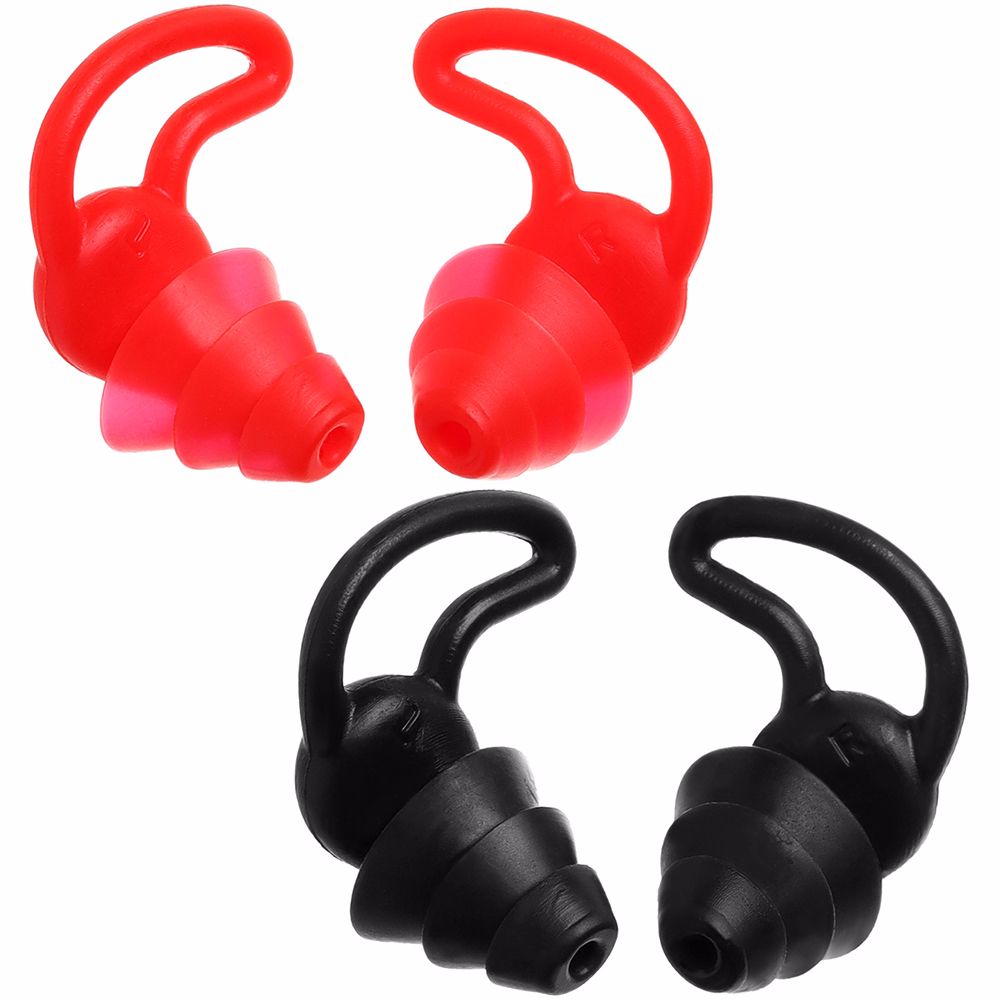2 Pairs Soft Silicone Sound Insulation Waterproof Travel Study Sleep ...
