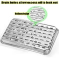 30 Pack Disposable Aluminum Pans with Perforated Bottom for Air ...