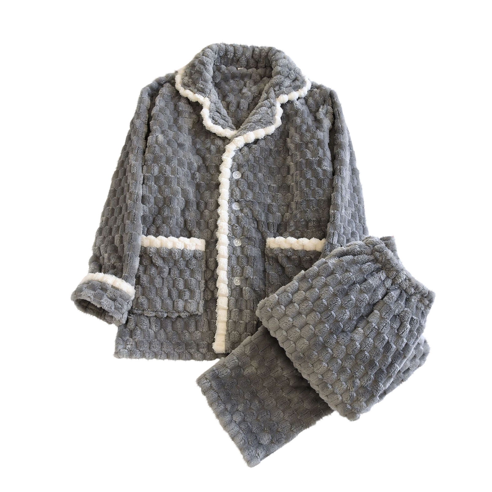 GreatBaby Men's Two Piece Flannel Fleece Pajama Sets Stripe Color ...