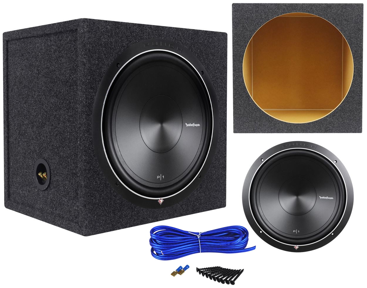 Rockford Fosgate P1S4-15 Punch 15" 500 Watt 4 Ohm Car Subwoofer ...