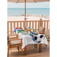 60x120 Inch Outdoor Tablecloth with Umbrella Hole Zipper Rectangle ...