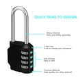 4-Digit Combination Lock, Outdoor Waterproof, Resettable for Gym ...