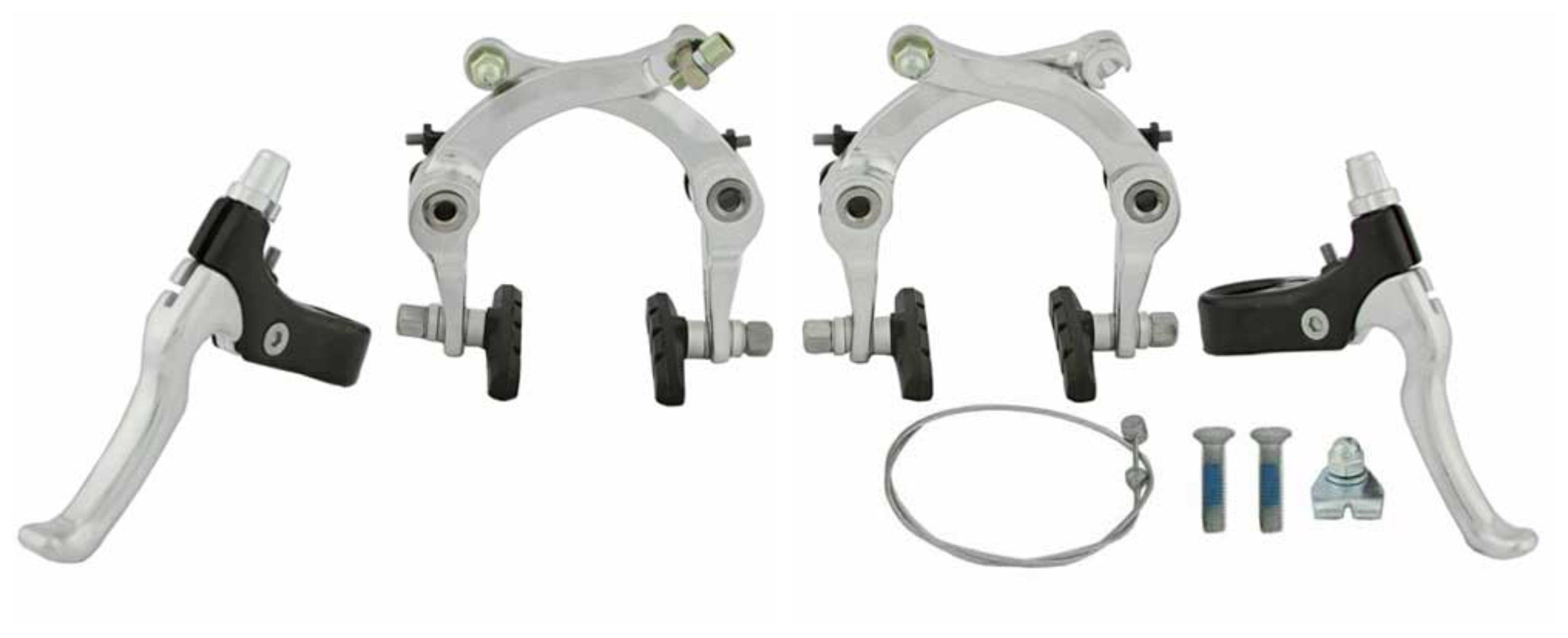 Chrome Alloy U Bike Brake Set. Front and Rear Bicycle Brake set Bike ...