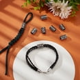 8Pcs 316 Surgical Stainless Steel European Beads Large Hole Beads Beard ...
