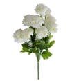 Artificial Chrysanthemum Flowers 10 Heads White Plastic Floral Stem For ...