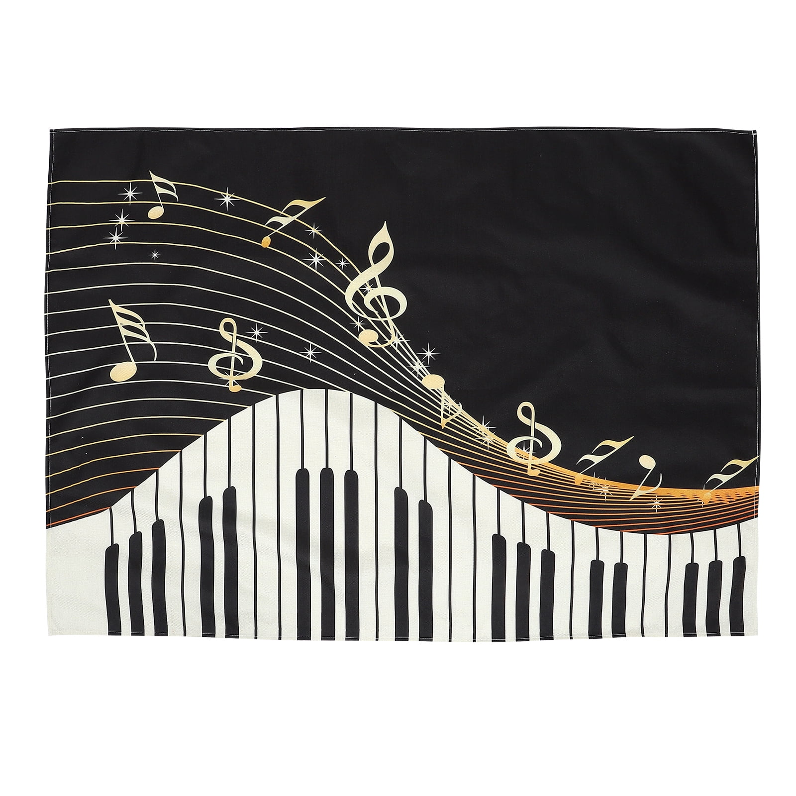 Piano Keyboard Tablecloth Musical Note Table Cover Washable Table Cloth ...
