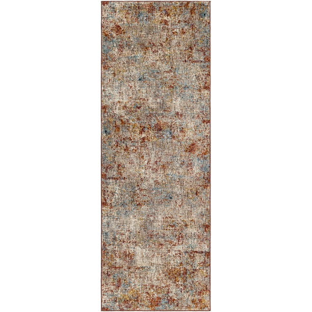 Mark&Day Area Rugs, 2x10 Rul Modern Burnt Orange Runner Area Rug (2'7 ...