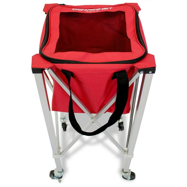 PowerNet Wheeled Ball Caddy Cart for Baseball Softball and Tennis ...