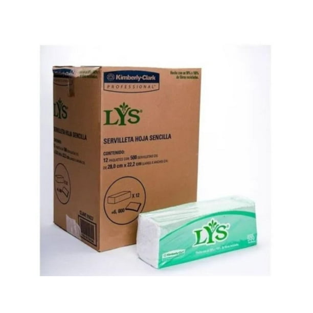 Pack de 12 Servilleta Lys de 500 piezas Lys 500 piezas | Walmart en línea