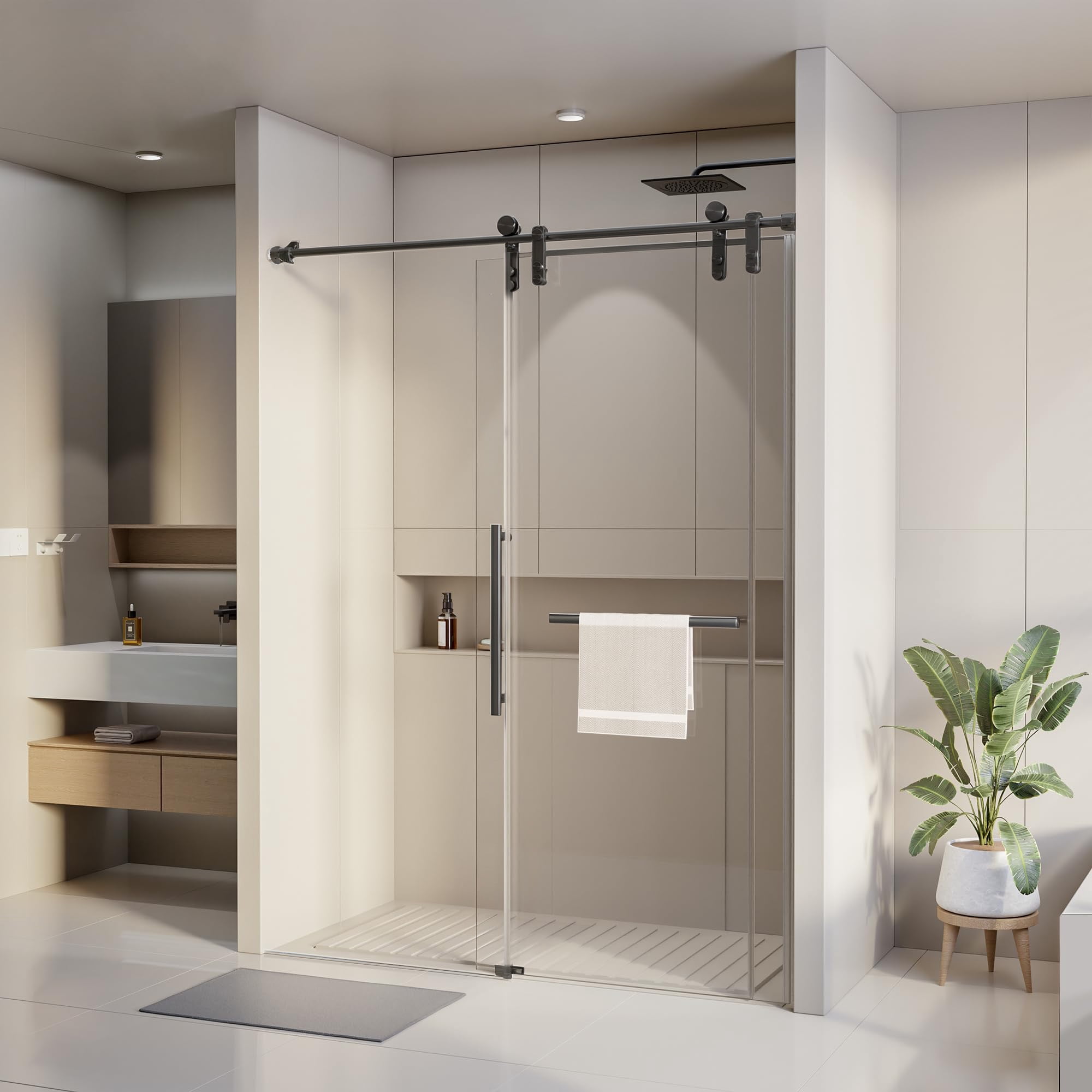 Click here for Gotland Shower Door 60 In. W X 75.5 In. H Sliding... prices