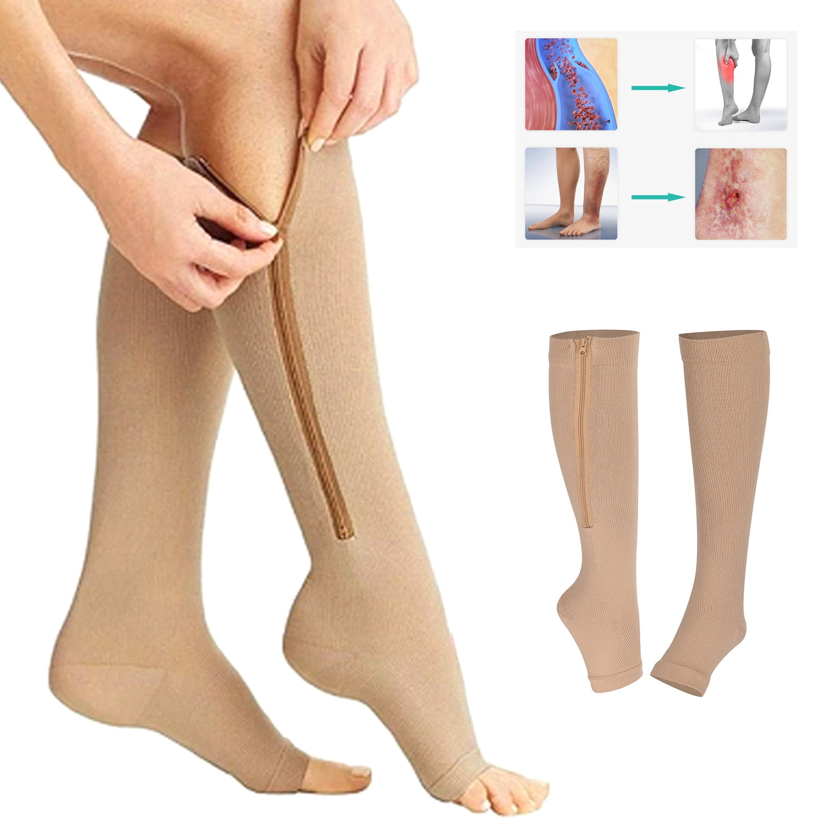 Click here for Loewten Support Stockings  Quick-Drying Open Toe D... prices