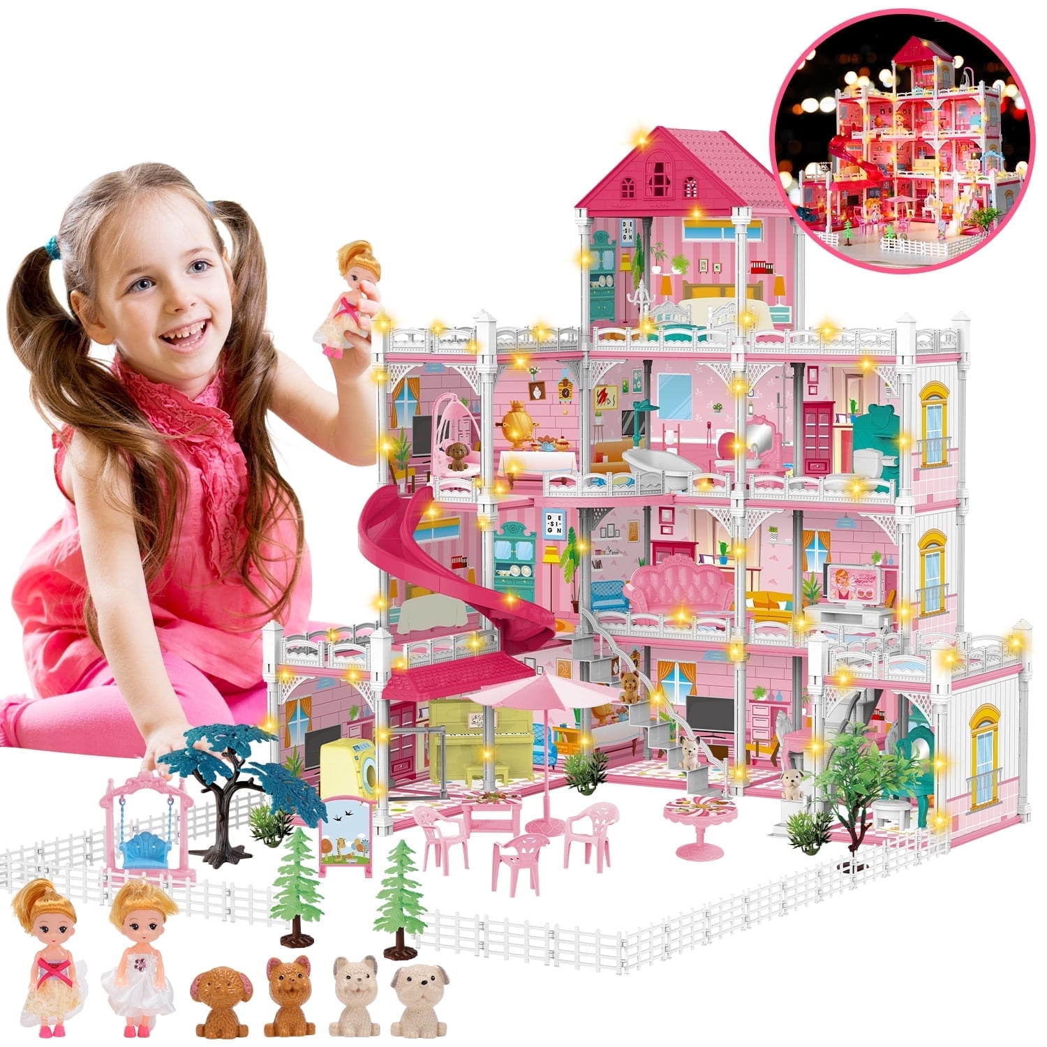 Click here for Grm Princess Castle House For Girls  Dollhouse Pla... prices